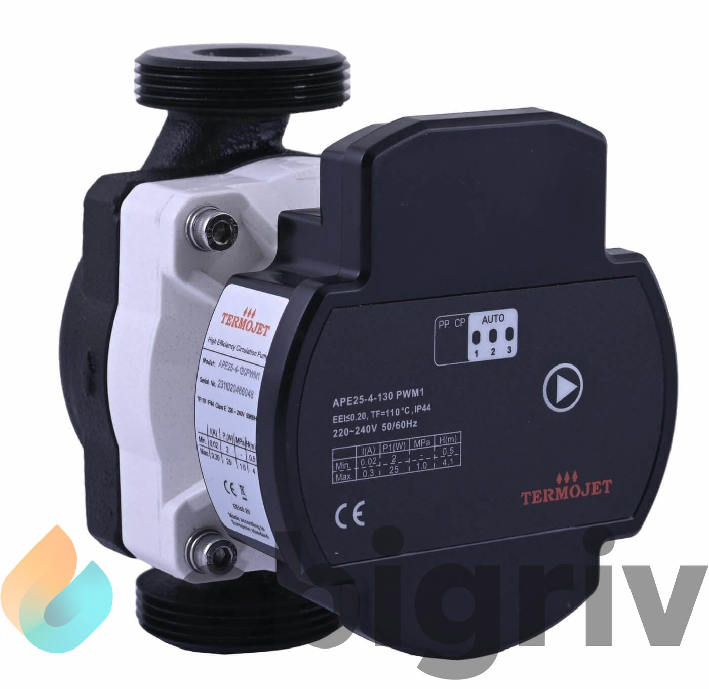 ⏩ ЦИРКУЛЯЦИОННЫЙ НАСОС TERMOJET APE 25/8-130 PWM 83-000022341 ...