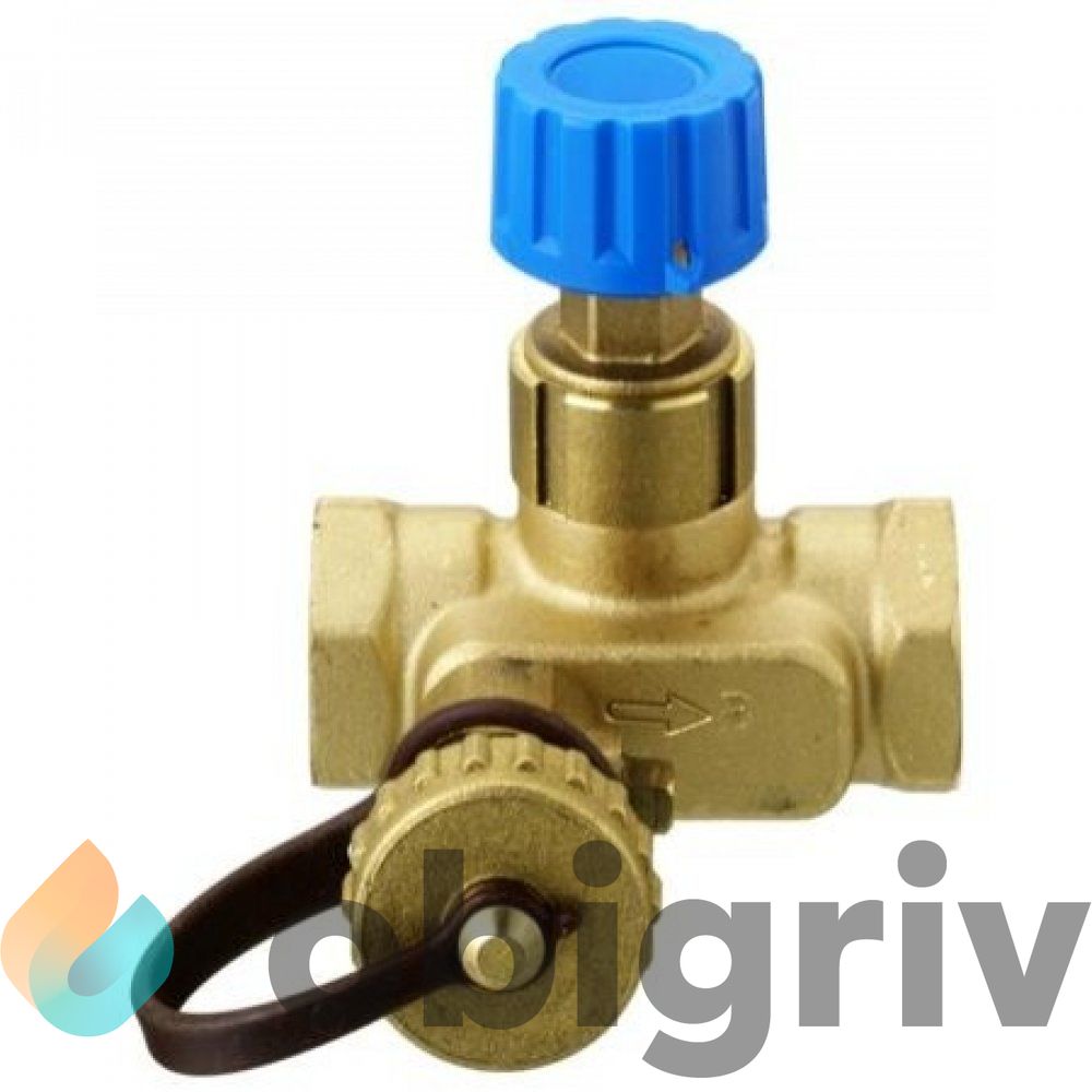 ⏩ РУЧНОЙ ЗАПОРНЫЙ КЛАПАН DANFOSS USV-М 32 KVS 6.3 С ДРЕНАЖНЫМ КРАНОМ ...